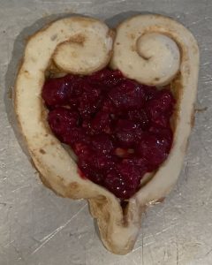 Heart Shaped Raspberry Cinnamon Rolls - Rhodes Bake-N-Serv