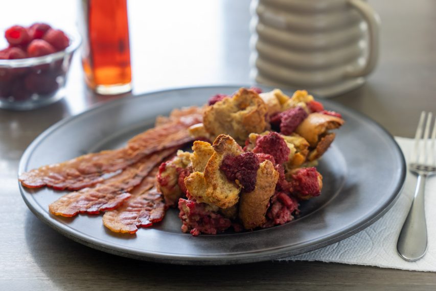 Dutch Oven Raspberry French Toast - Rhodes Bake-N-Serv