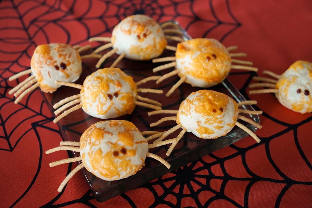 Spider Cheese Bombs - Rhodes Bake-N-Serv